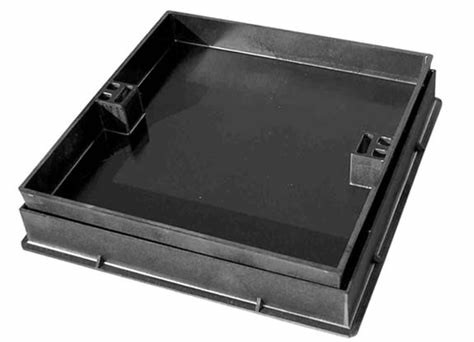 Konkrit persegi diisi Cast Iron Manhole Cover Cement Recessed Manhole Cover